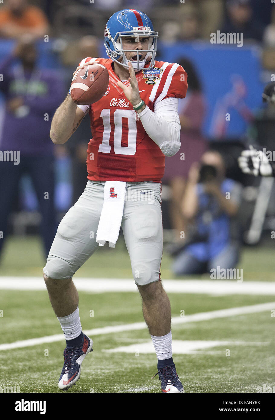 New Orleans, Louisiana, USA. 01st Jan, 2016. Ole Miss quarterback Chad ...