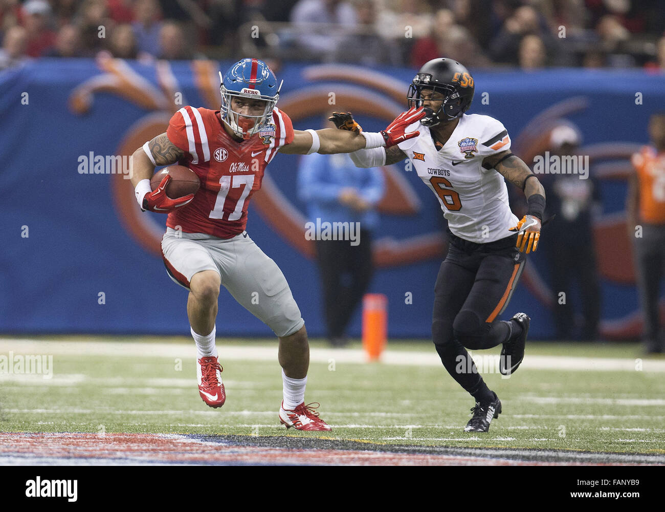 New Orleans, Louisiana, USA. 01st Jan, 2016. Ole Miss tight end Evan ...