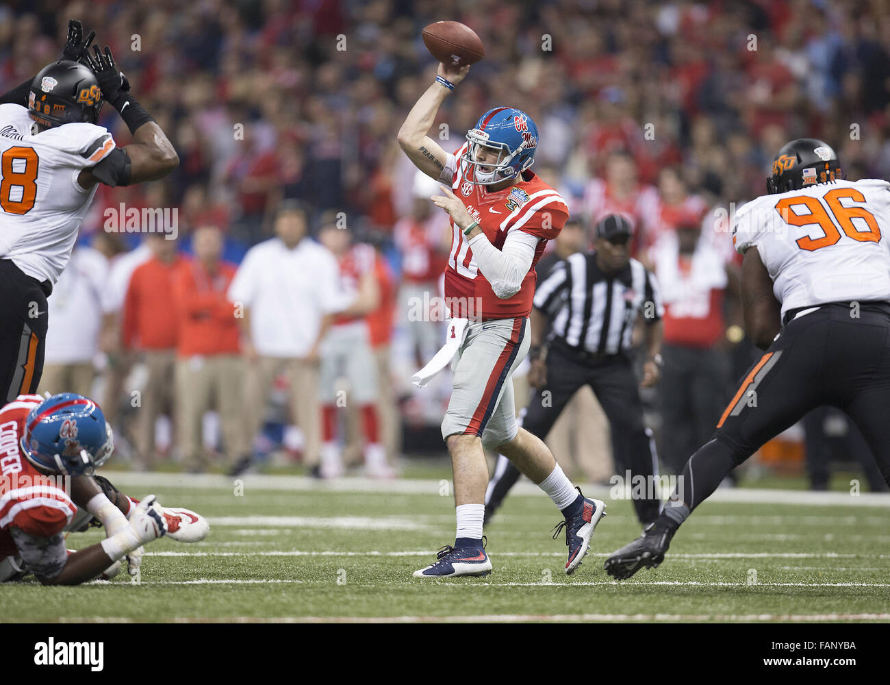 New Orleans, Louisiana, USA. 01st Jan, 2016. Ole Miss quarterback Chad ...