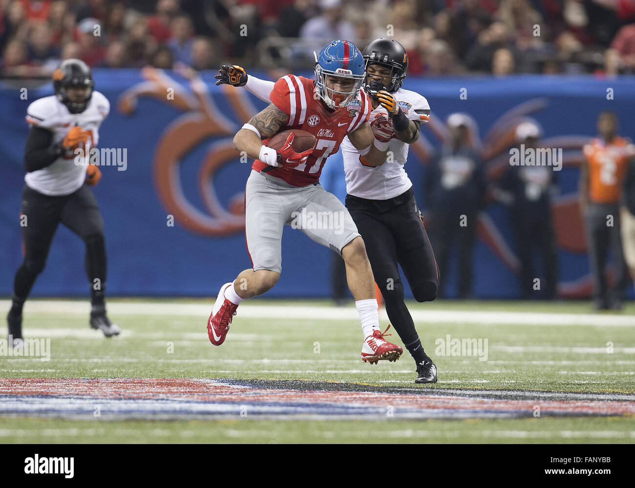 New Orleans, Louisiana, USA. 01st Jan, 2016. Ole Miss tight end Evan ...