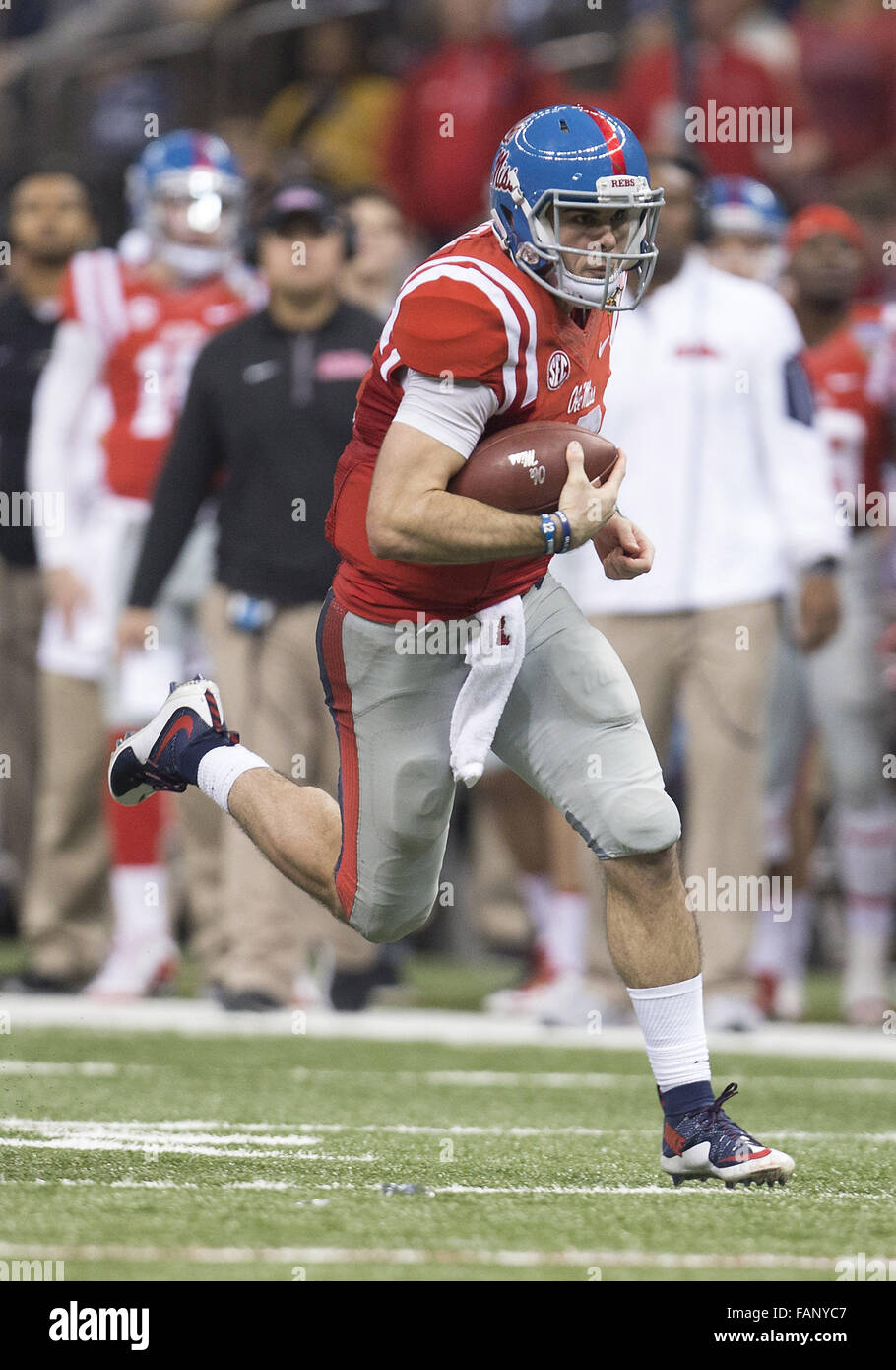 New Orleans, Louisiana, USA. 01st Jan, 2016. Ole Miss quarterback Chad ...
