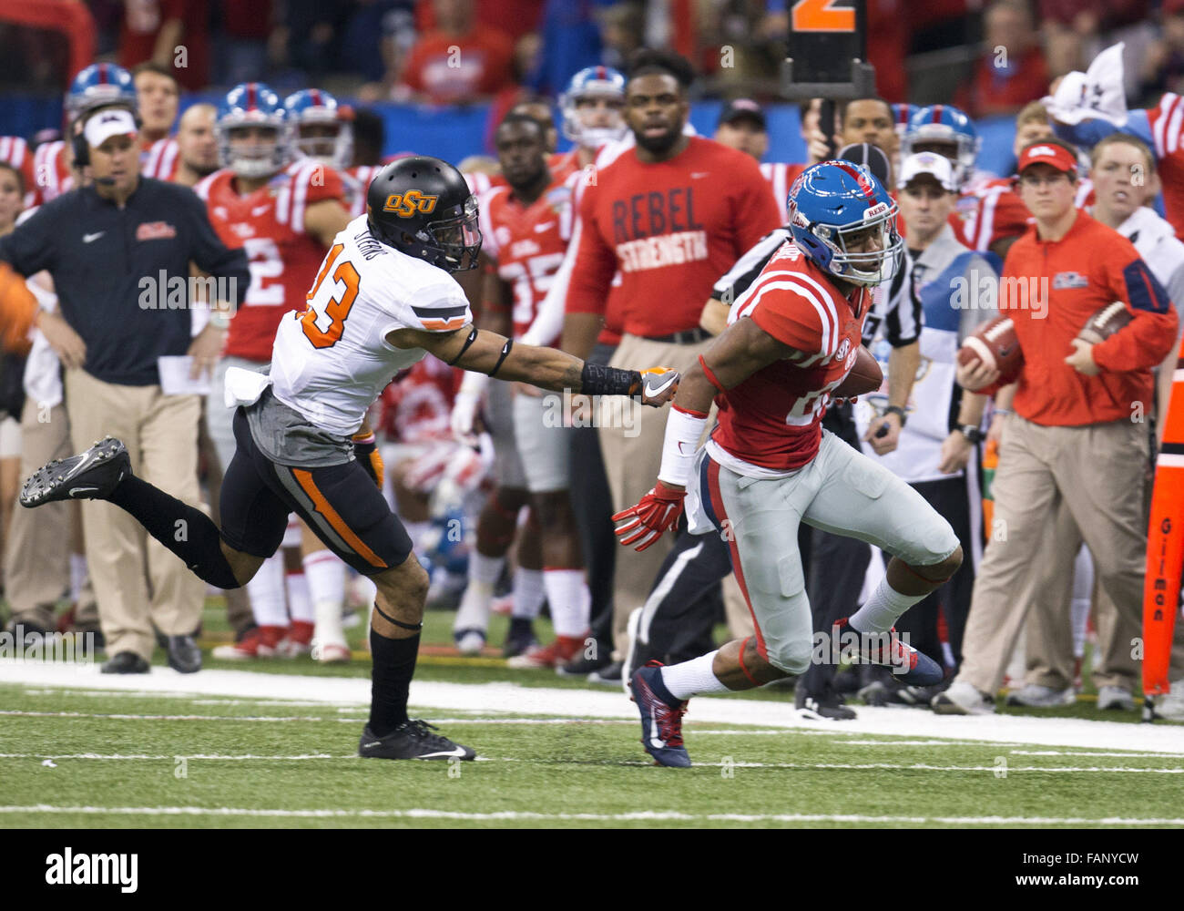 New Orleans, Louisiana, USA. 01st Jan, 2016. Ole Miss tight end Willie ...