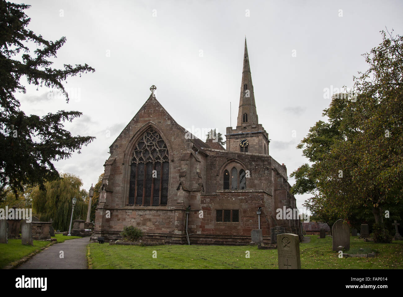 exterior of church on a gloomy day Stock Photo - Alamy