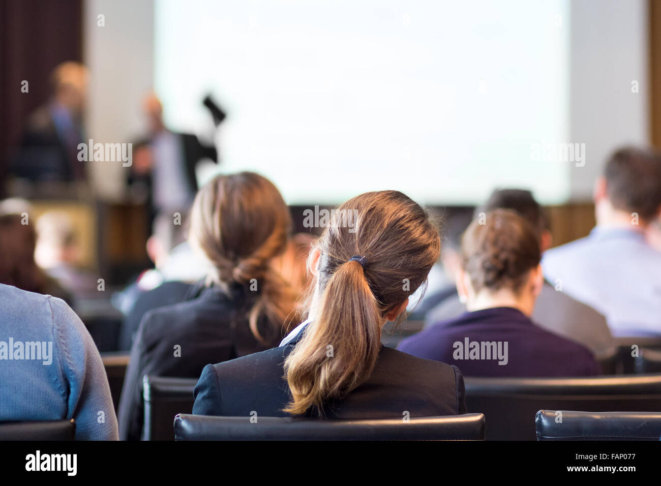 Audience in the lecture hall Stock Photo - Alamy