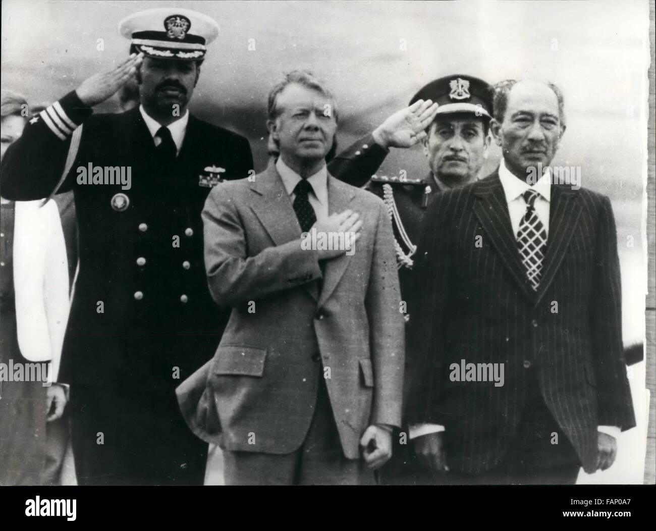 1978 - President Carter Arrives In Egypt For Peace Talks Photo Shows ...