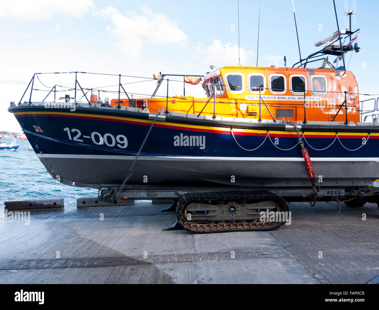The Princess Royal (C.S. No. 41) 12-009 Mersey class lifeboat and St ...