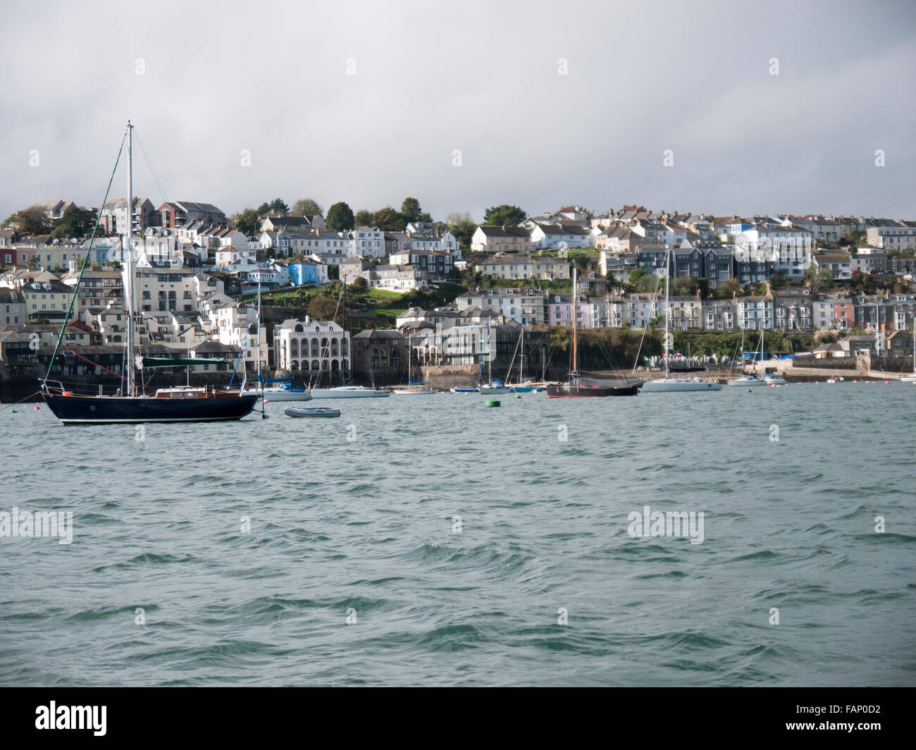 Boats on Falmouth harbour Stock Photo - Alamy
