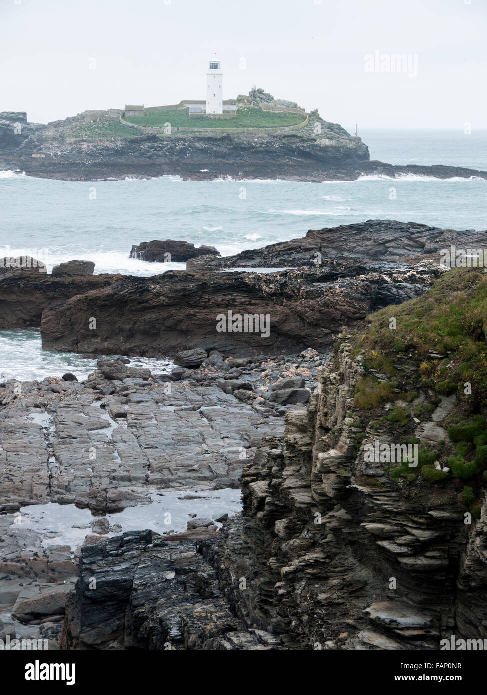 Godrevy lighthouse, St Ives bay, Cornwall Stock Photo - Alamy