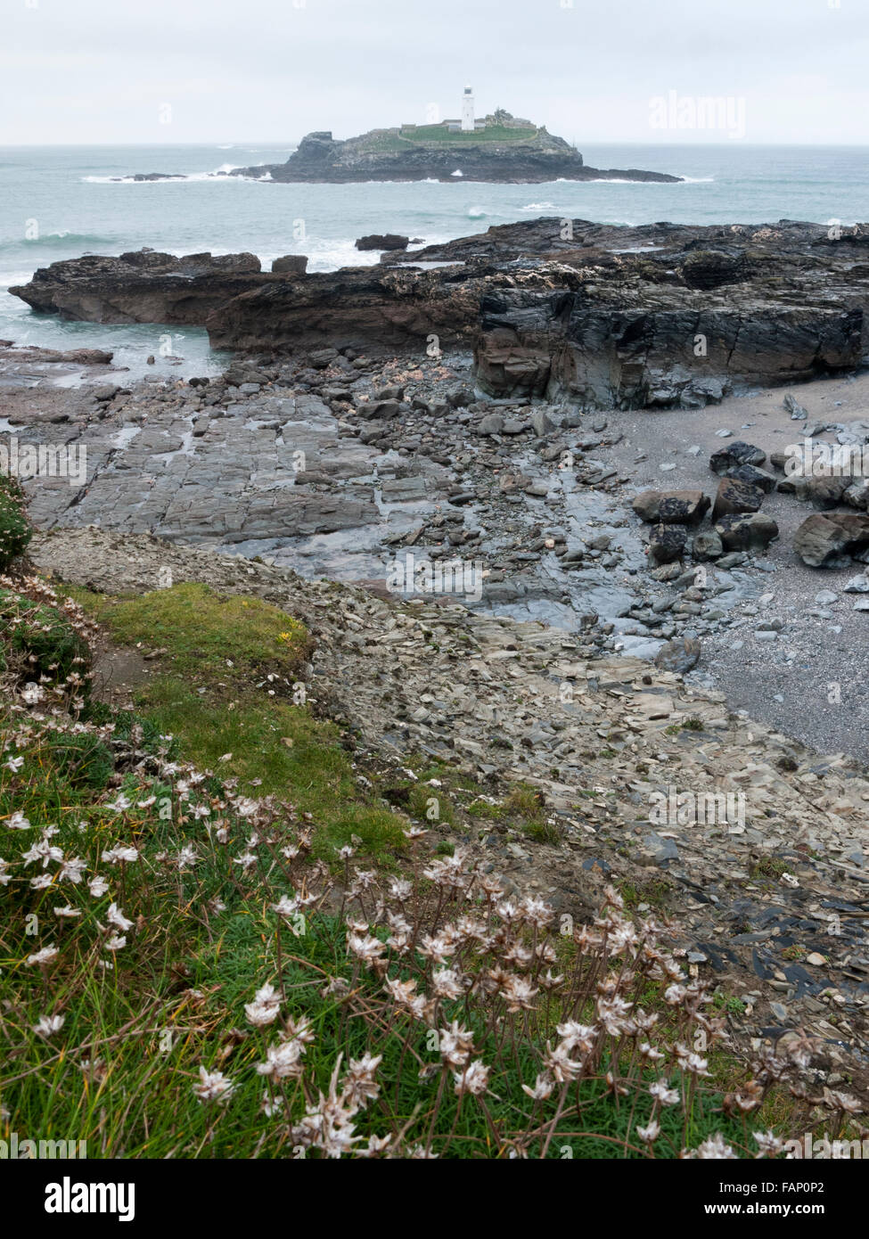 Godrevy lighthouse, St Ives bay, Cornwall Stock Photo - Alamy