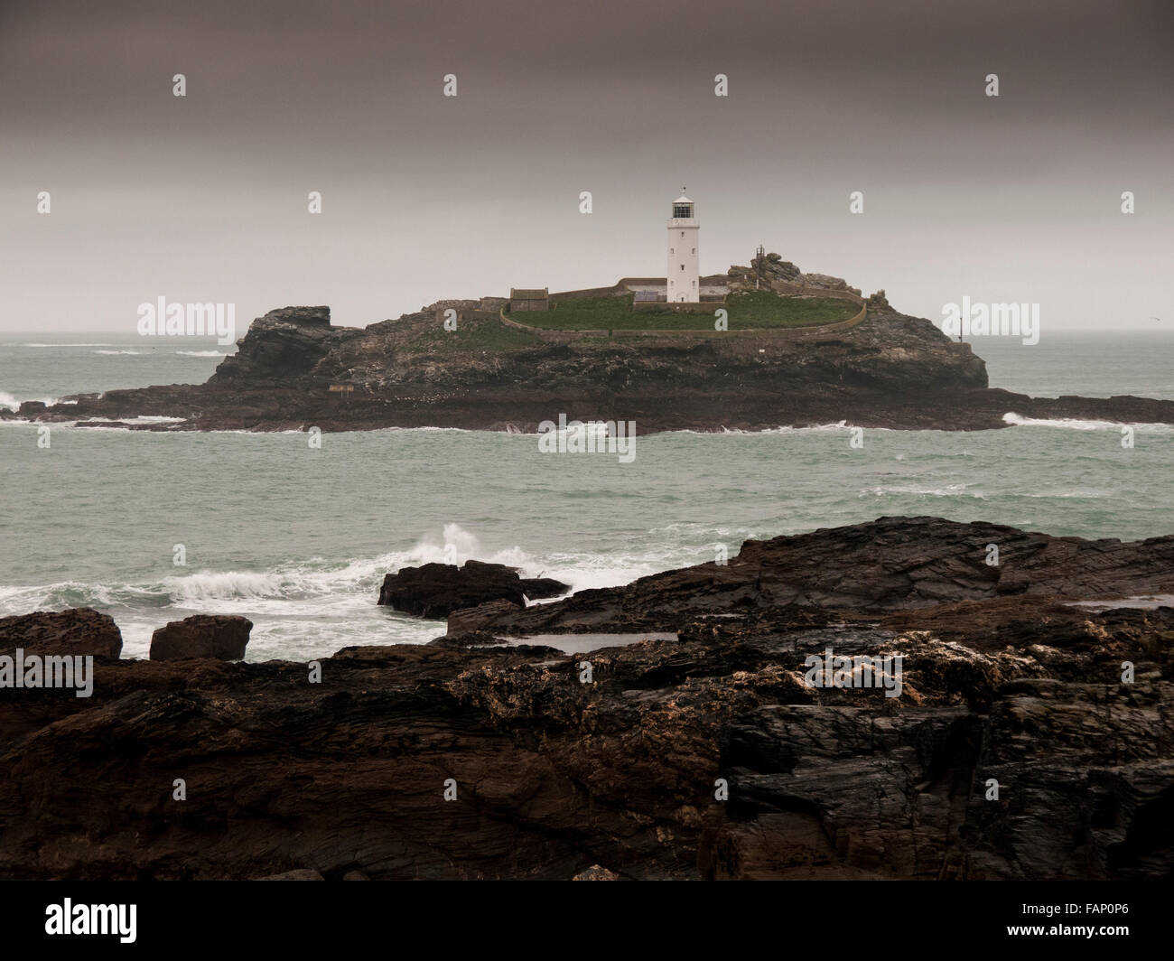 Godrevy lighthouse, St Ives bay, Cornwall Stock Photo - Alamy