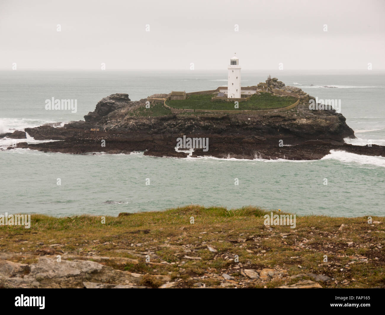 Godrevy lighthouse, St Ives bay, Cornwall Stock Photo - Alamy