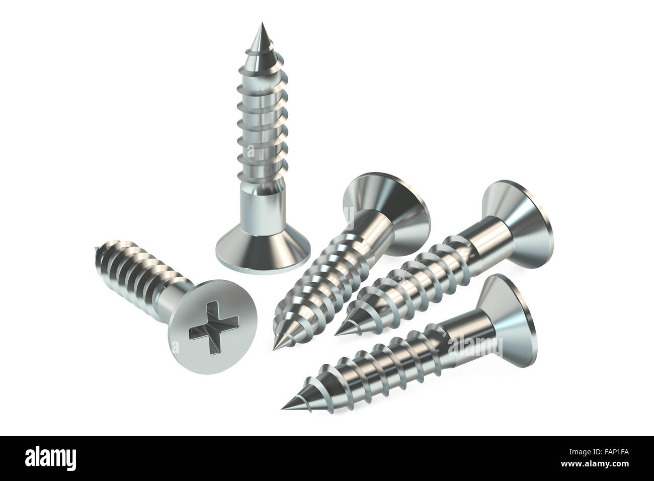 screws isolated on white background Stock Photo - Alamy