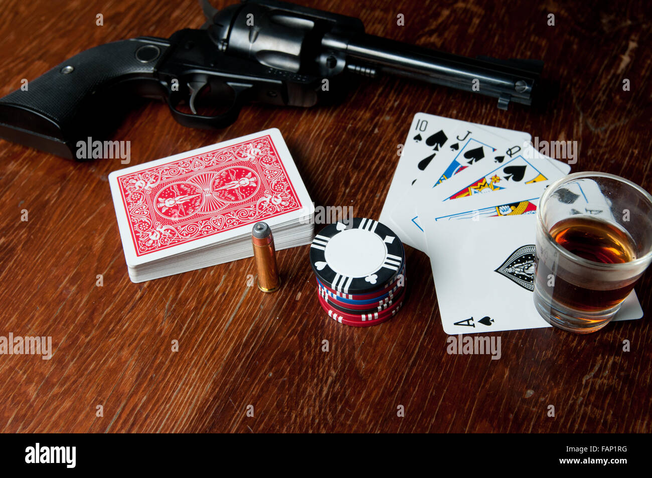 Poker And Guns High Resolution Stock Photography and Images - Alamy