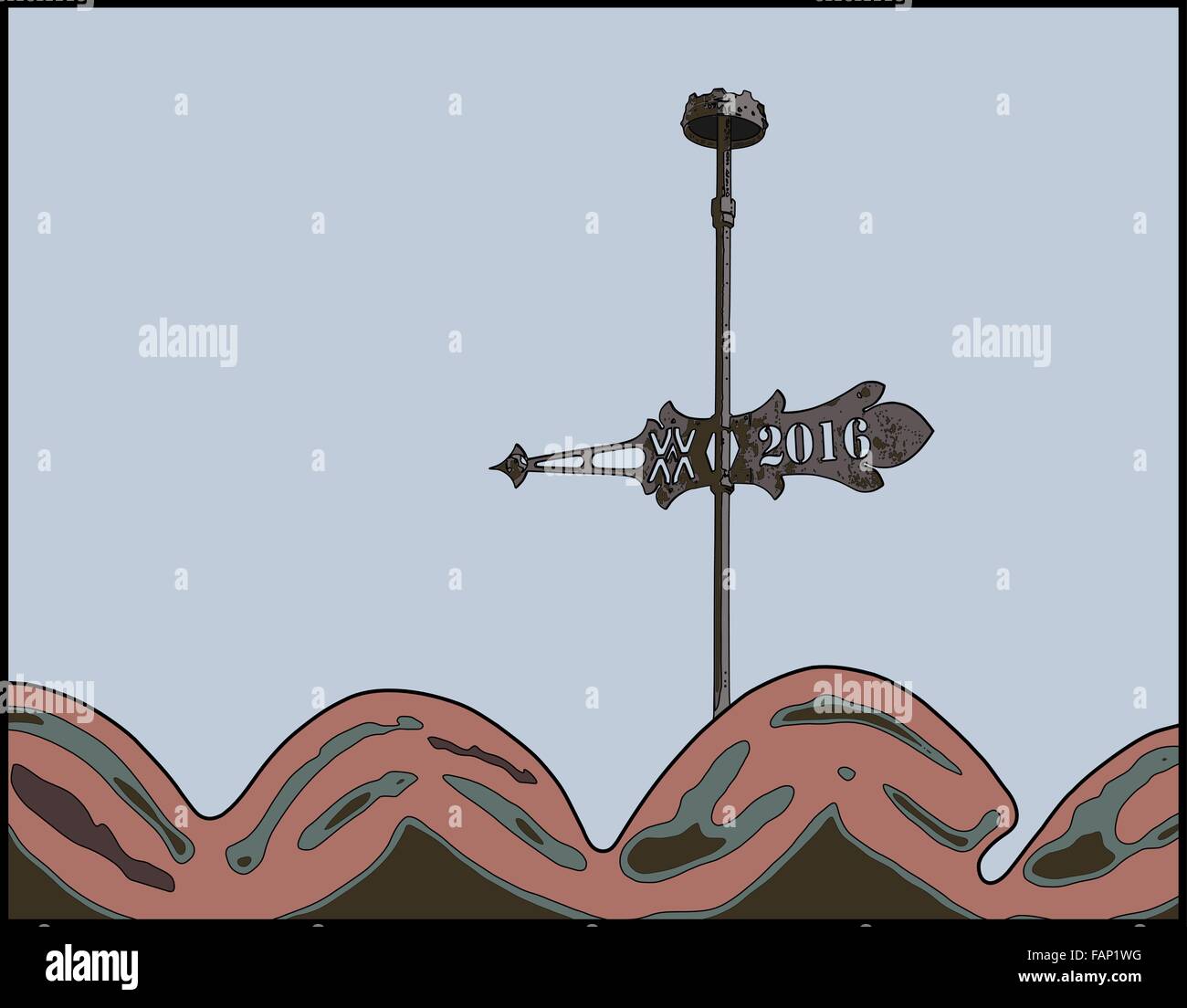 Lightning rod conductor Stock Vector Images - Alamy