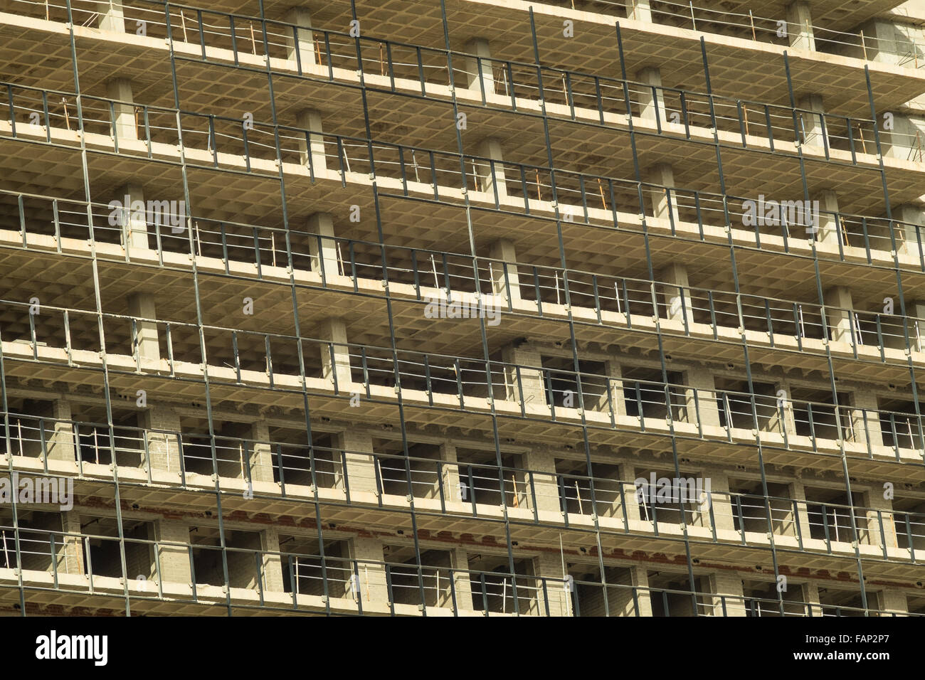 Unfinished concrete structure of a high rise building Stock Photo - Alamy