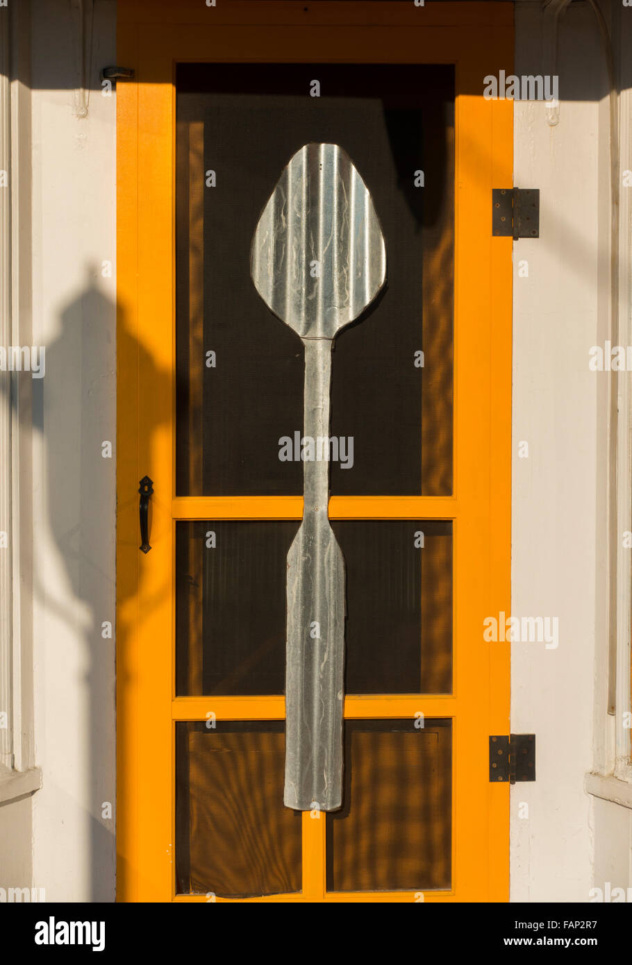 spoon on door Maine Stock Photo - Alamy