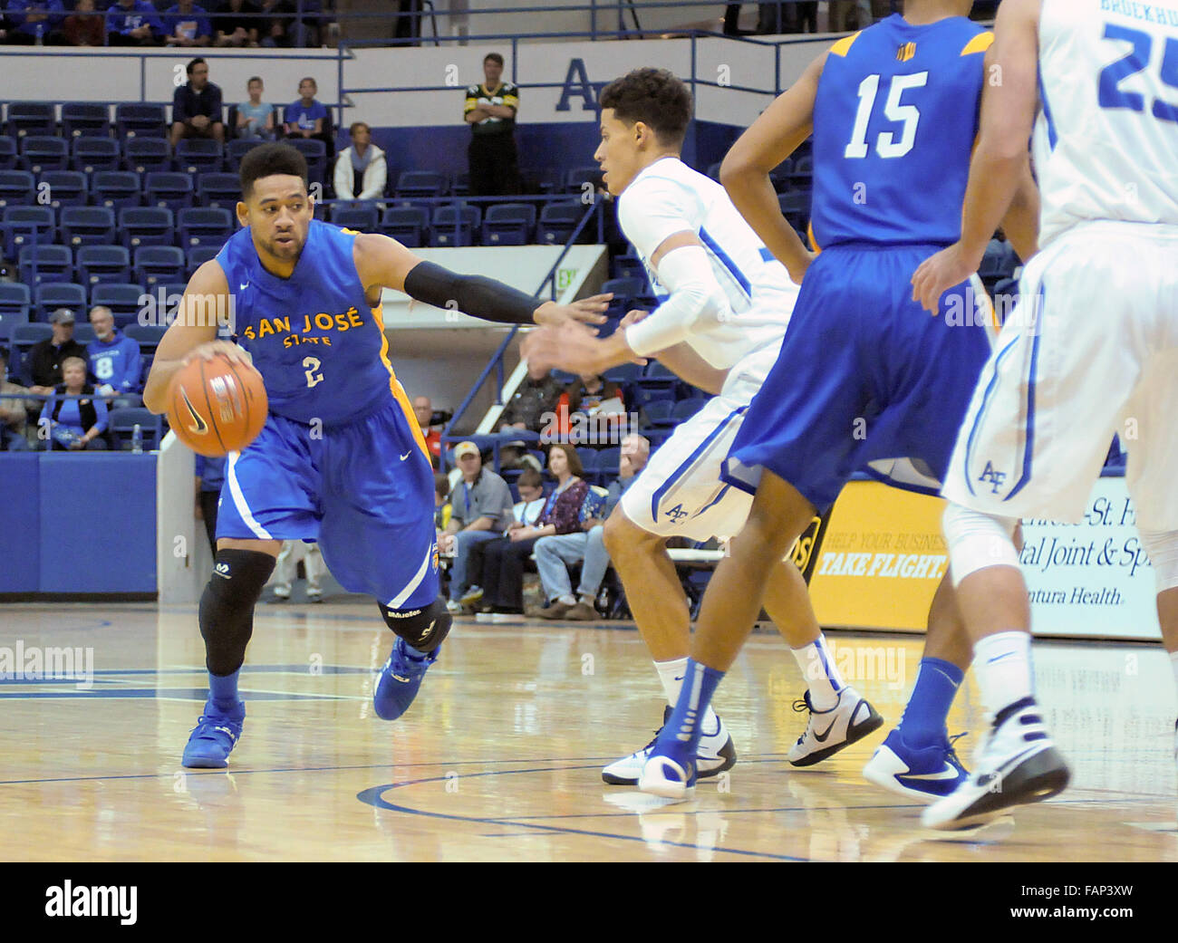 Colorado Springs, Colorado, USA. 2nd Jan, 2016. San Jose State guard ...