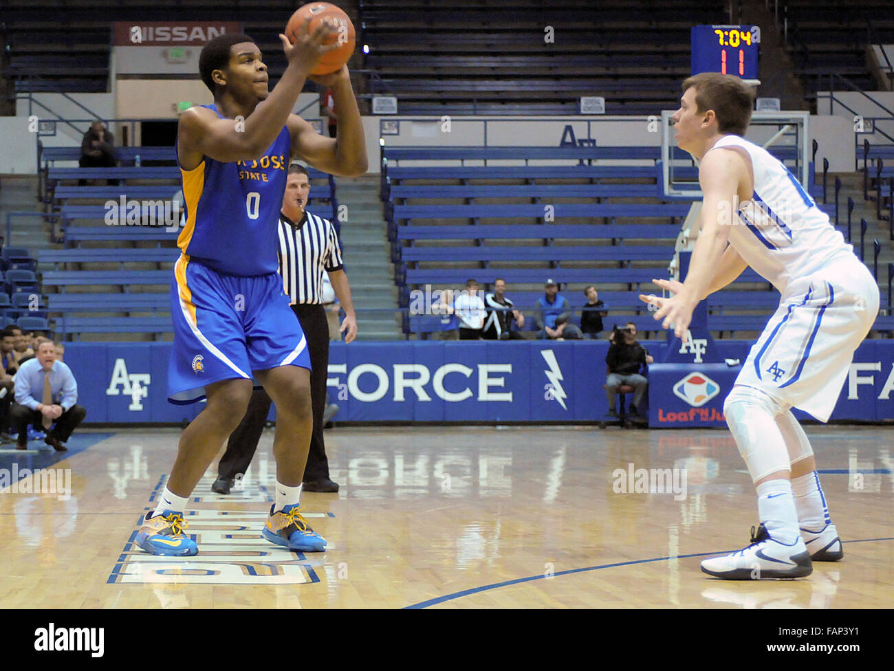 Colorado Springs, Colorado, USA. 2nd Jan, 2016. San Jose State guard ...