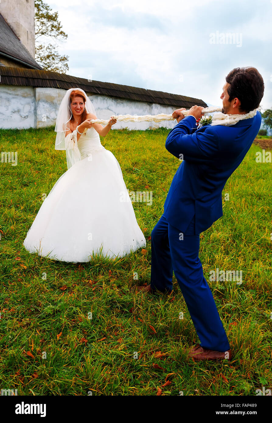 Funny Bride And Groom