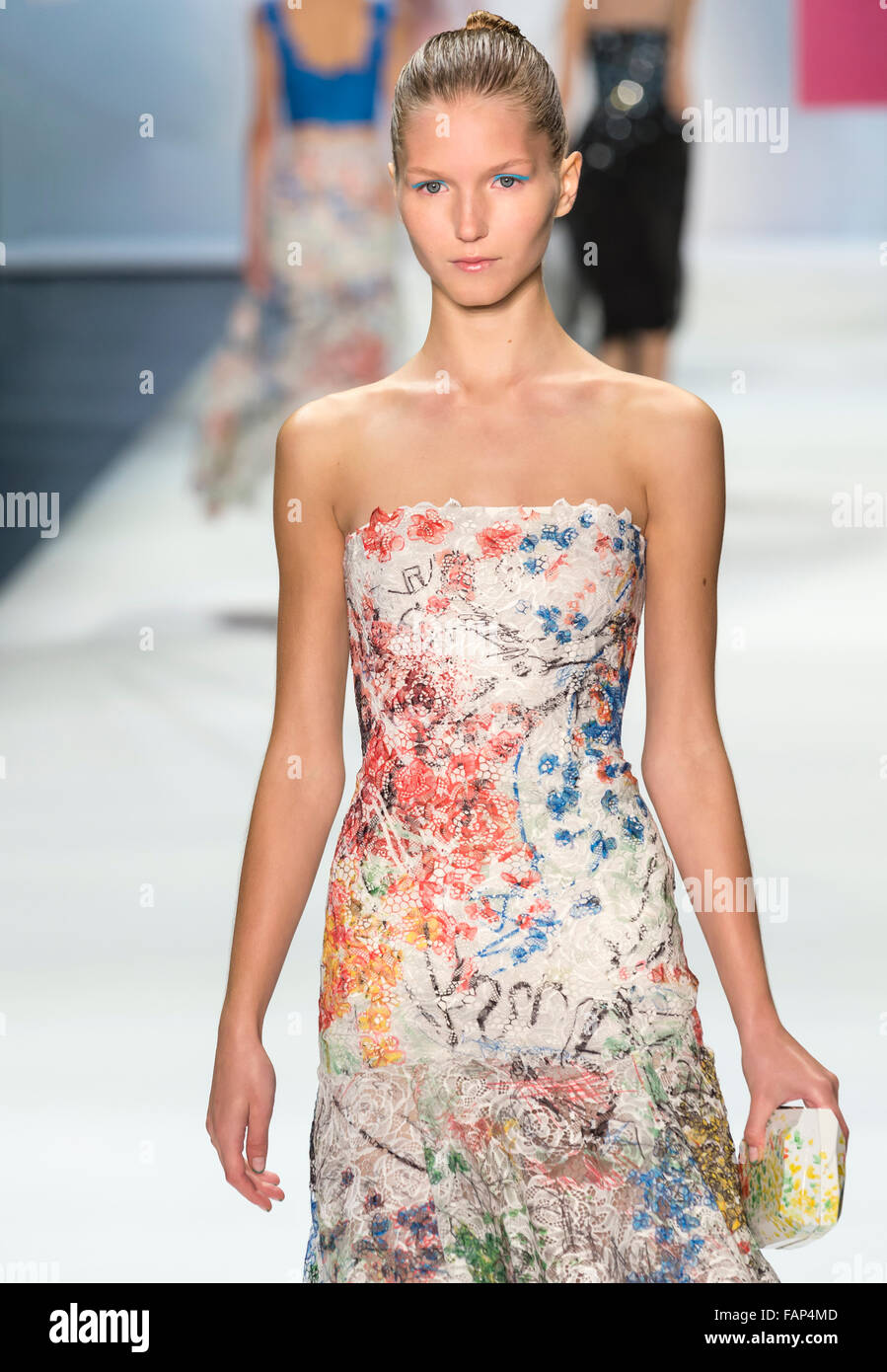 New York, NY - September 12, 2015: Paula Simkuse walks the runway at ...