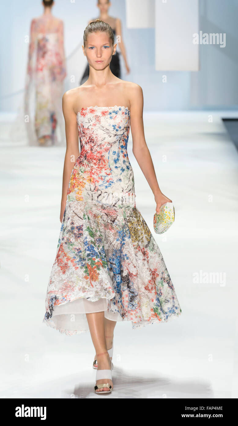 New York, NY - September 12, 2015: Paula Simkuse walks the runway at ...