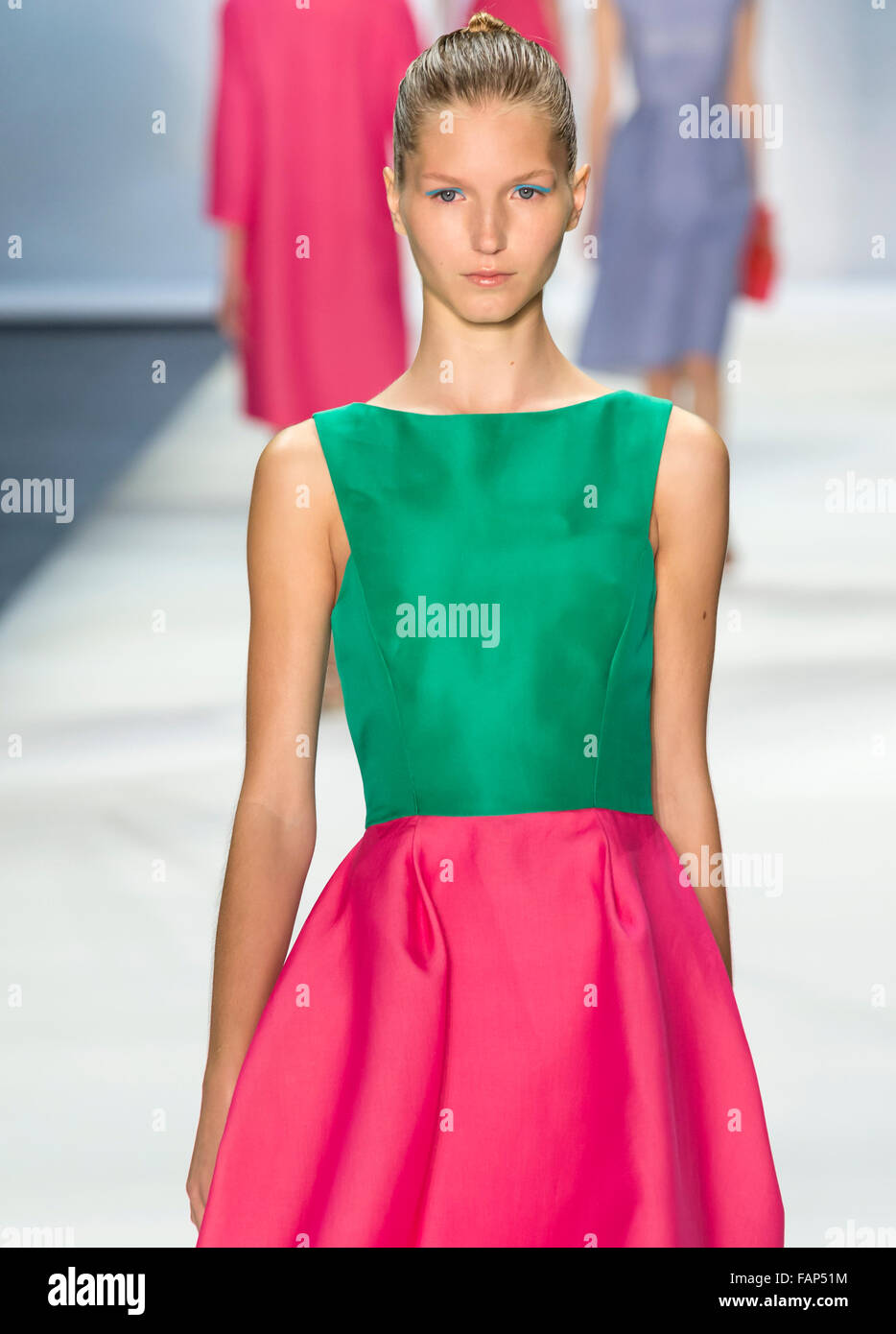 New York, NY - September 12, 2015: Paula Simkuse walks the runway at ...