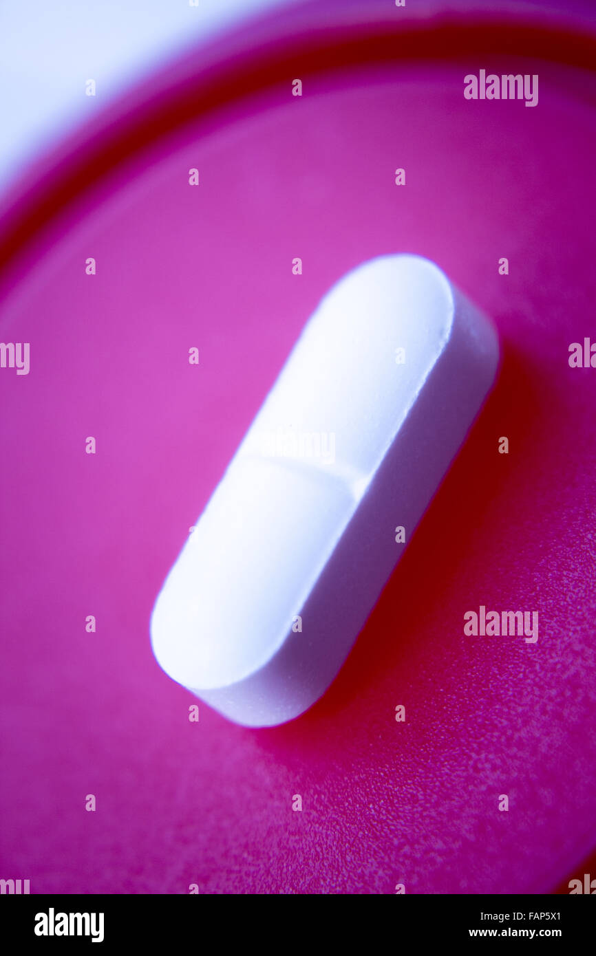 Prescription medication drugs photo. White tablet medicine pill ...