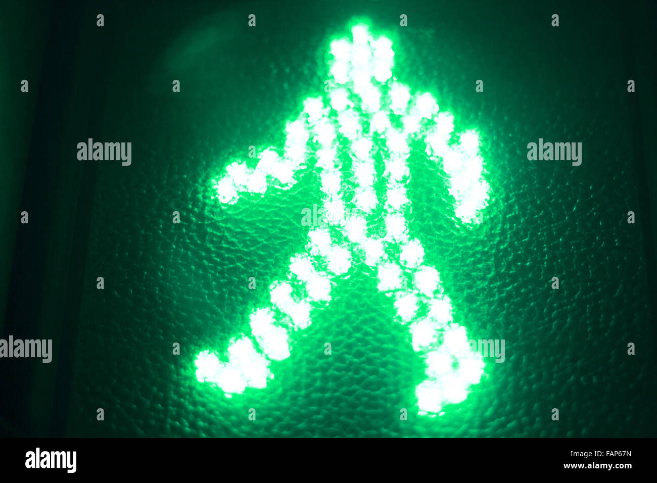 Green man go pedestrian walking traffic light sign photograph Stock ...