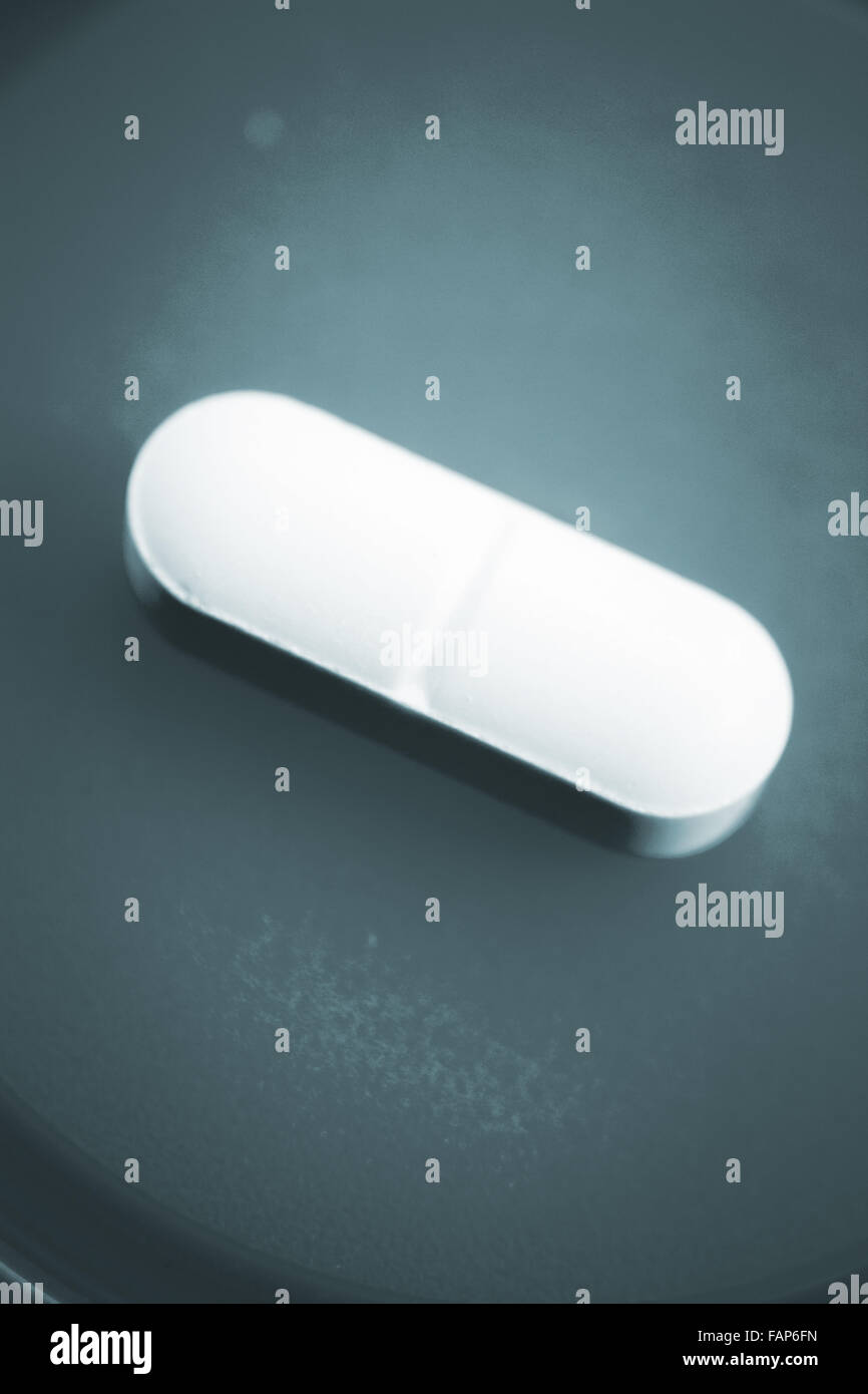 Prescription medication drugs photo. White tablet medicine pill ...