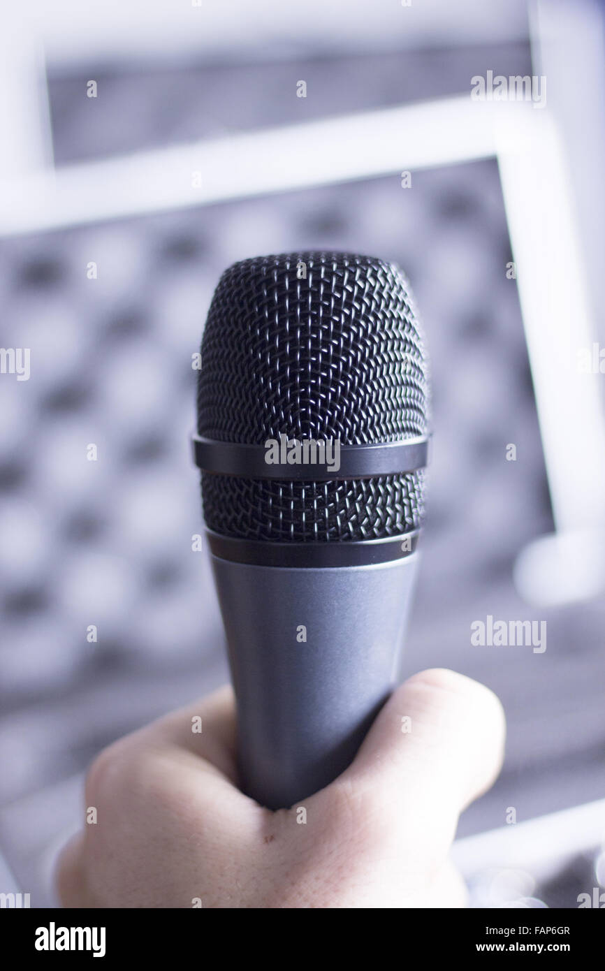 Audio recording vocal studio professional microphone to record singing ...