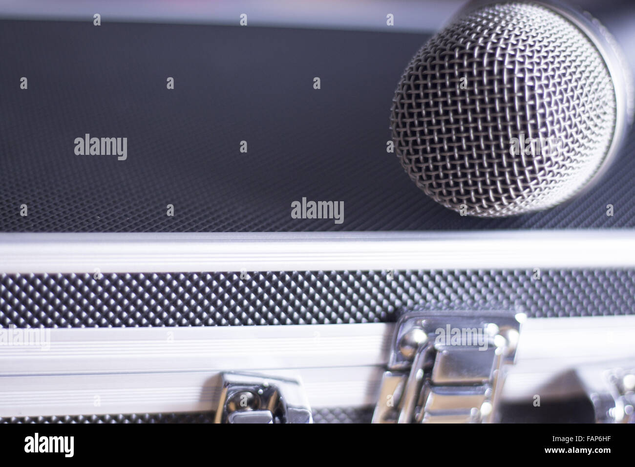 Audio recording vocal studio professional microphone and hard metal and ...