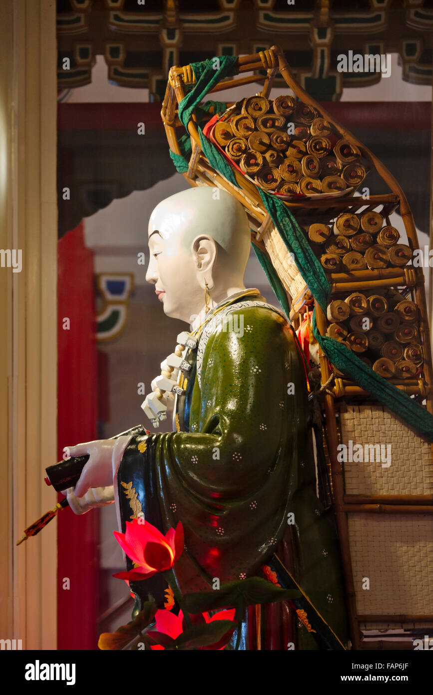 Statue in Temple of Xuan Zang, Nantou County, Taiwan Stock Photo - Alamy