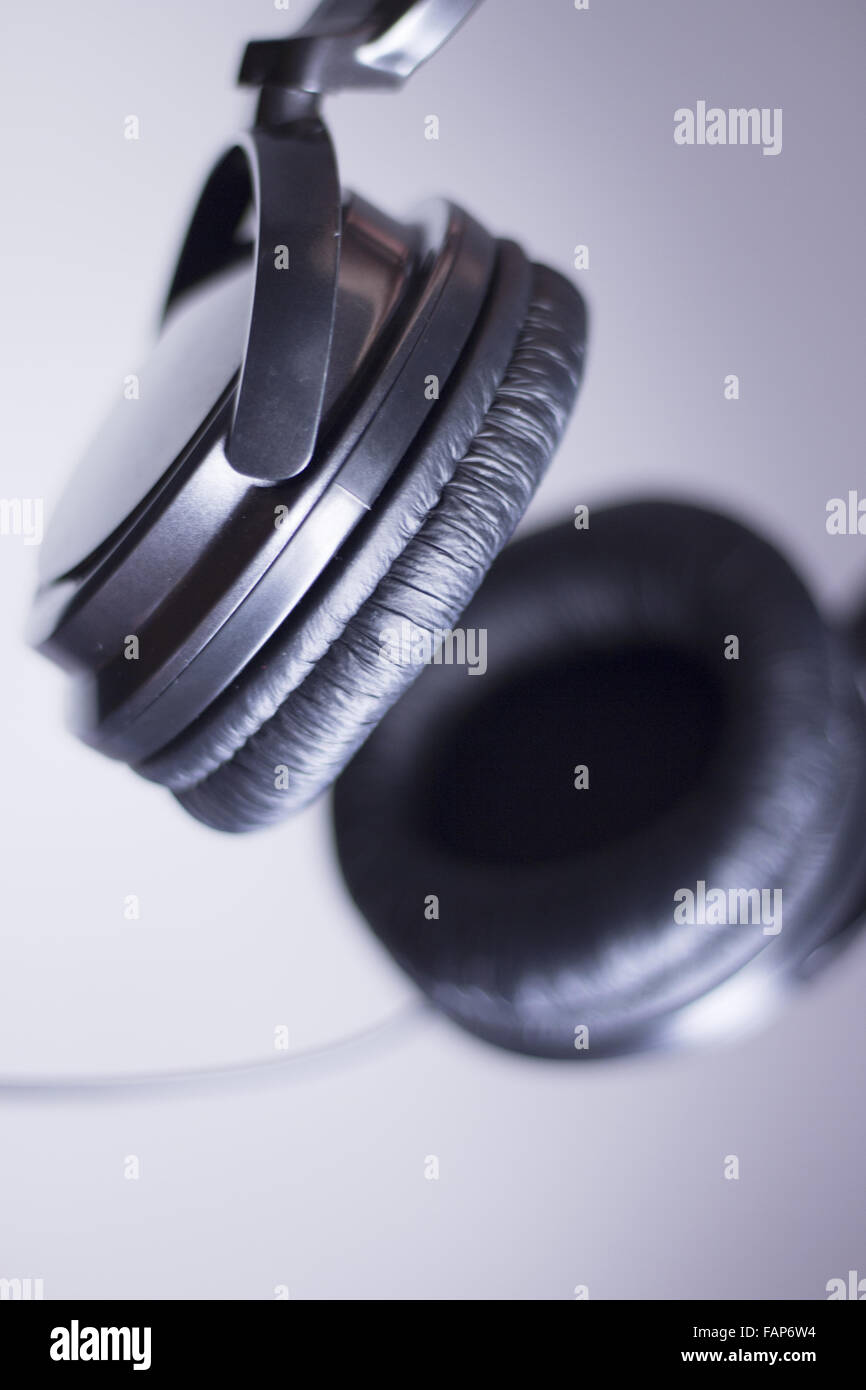 Professional dj studio deejay headphones photo isolated Stock Photo - Alamy