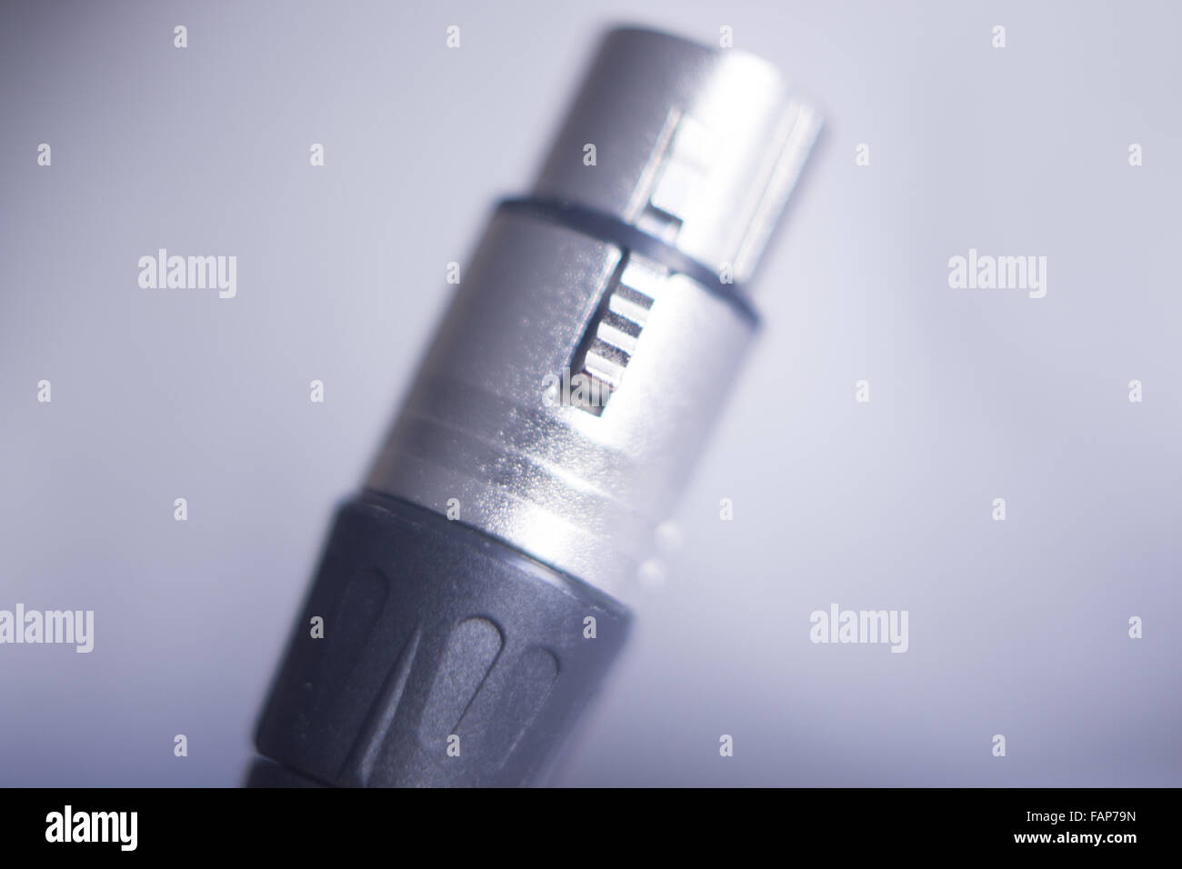 XLR professional sound audio cable socket plug photo Stock Photo - Alamy