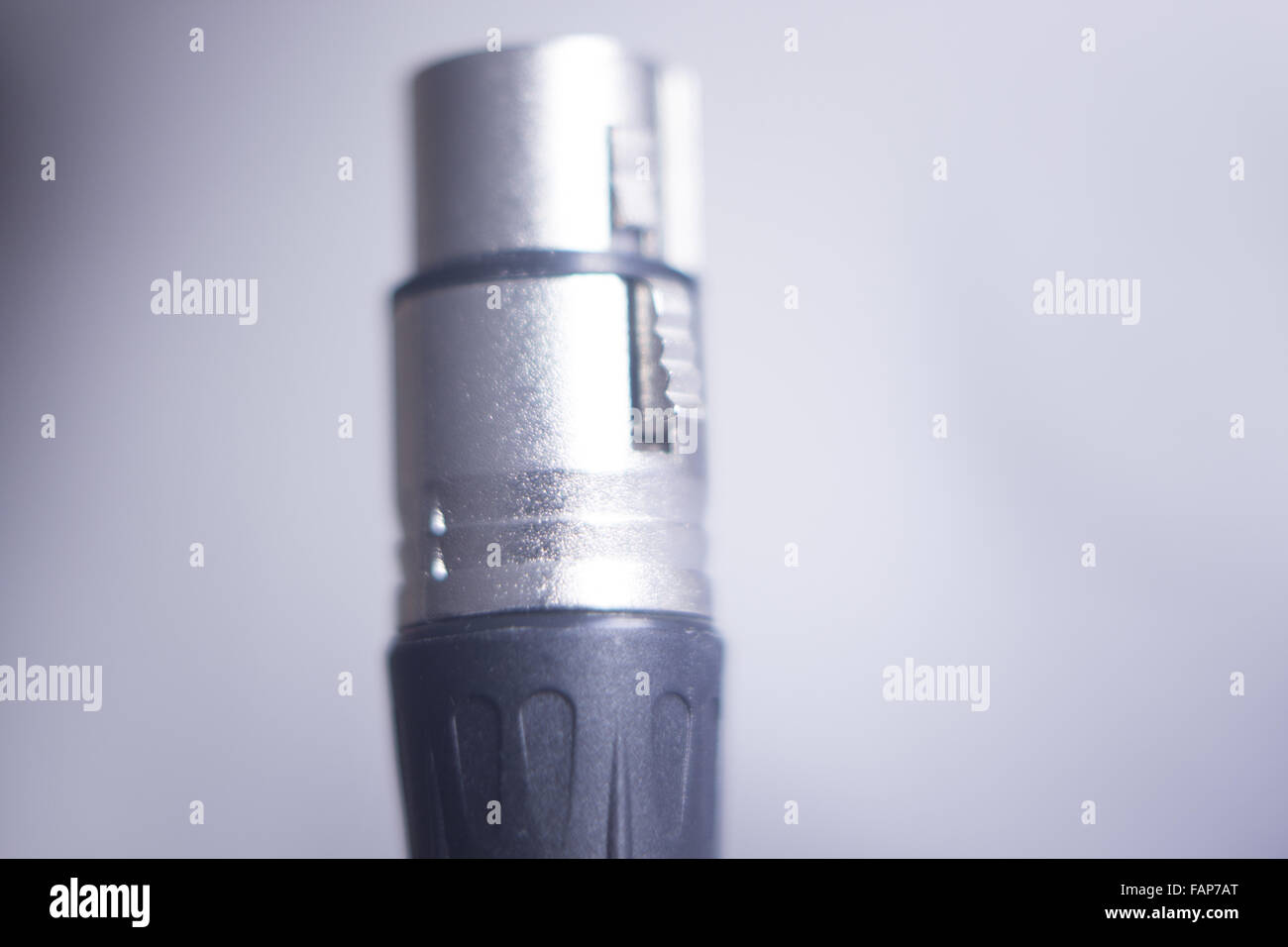 XLR professional sound audio cable socket plug photo Stock Photo - Alamy