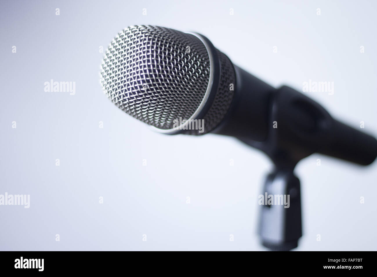 Audio recording vocal studio professional microphone on stand to record ...