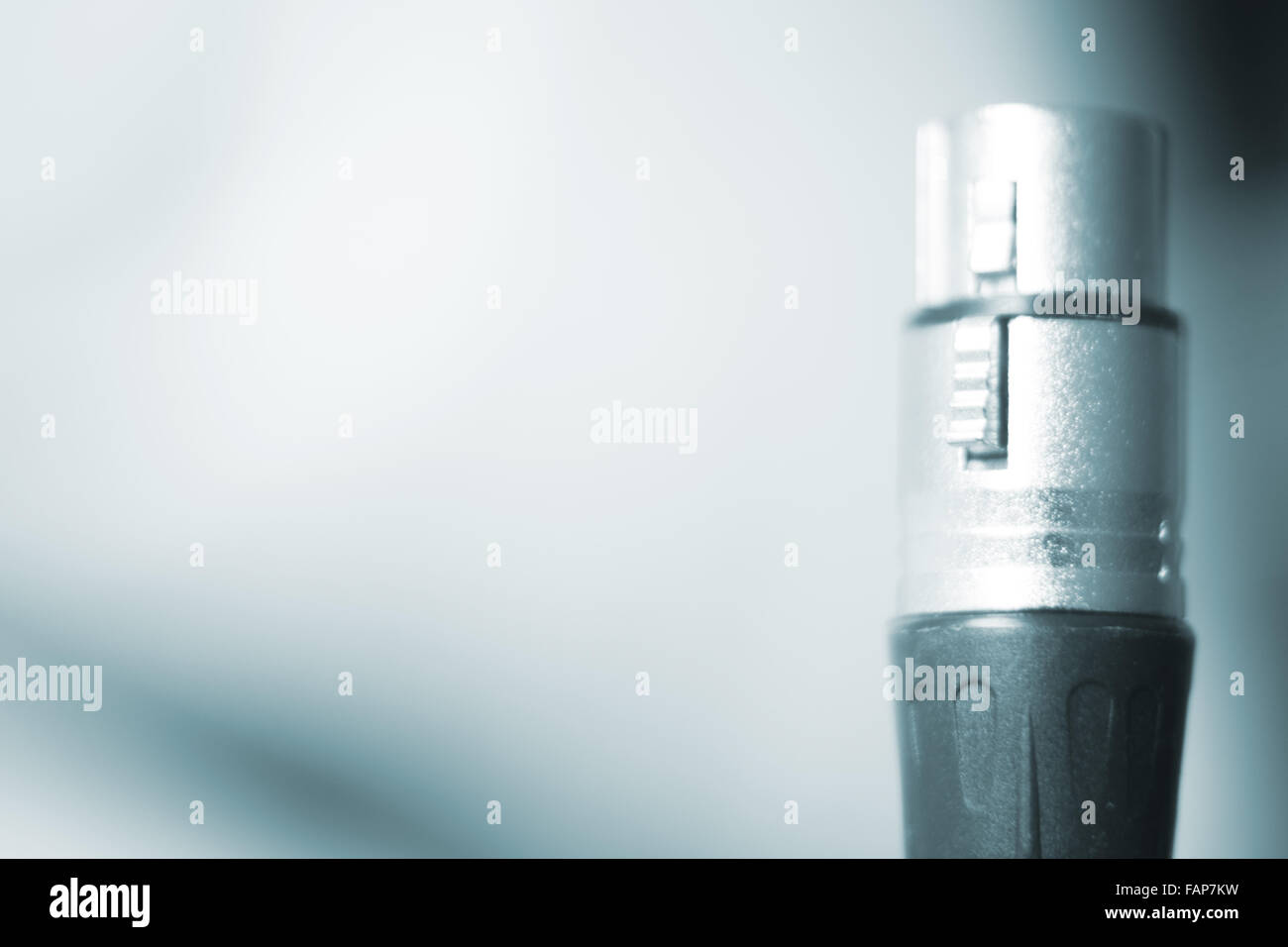 XLR professional sound audio cable socket plug photo Stock Photo - Alamy