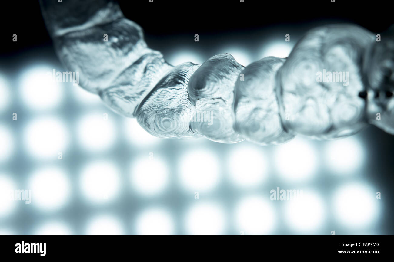 Invisible dental aligners modern tooth brackets transparent teeth ...