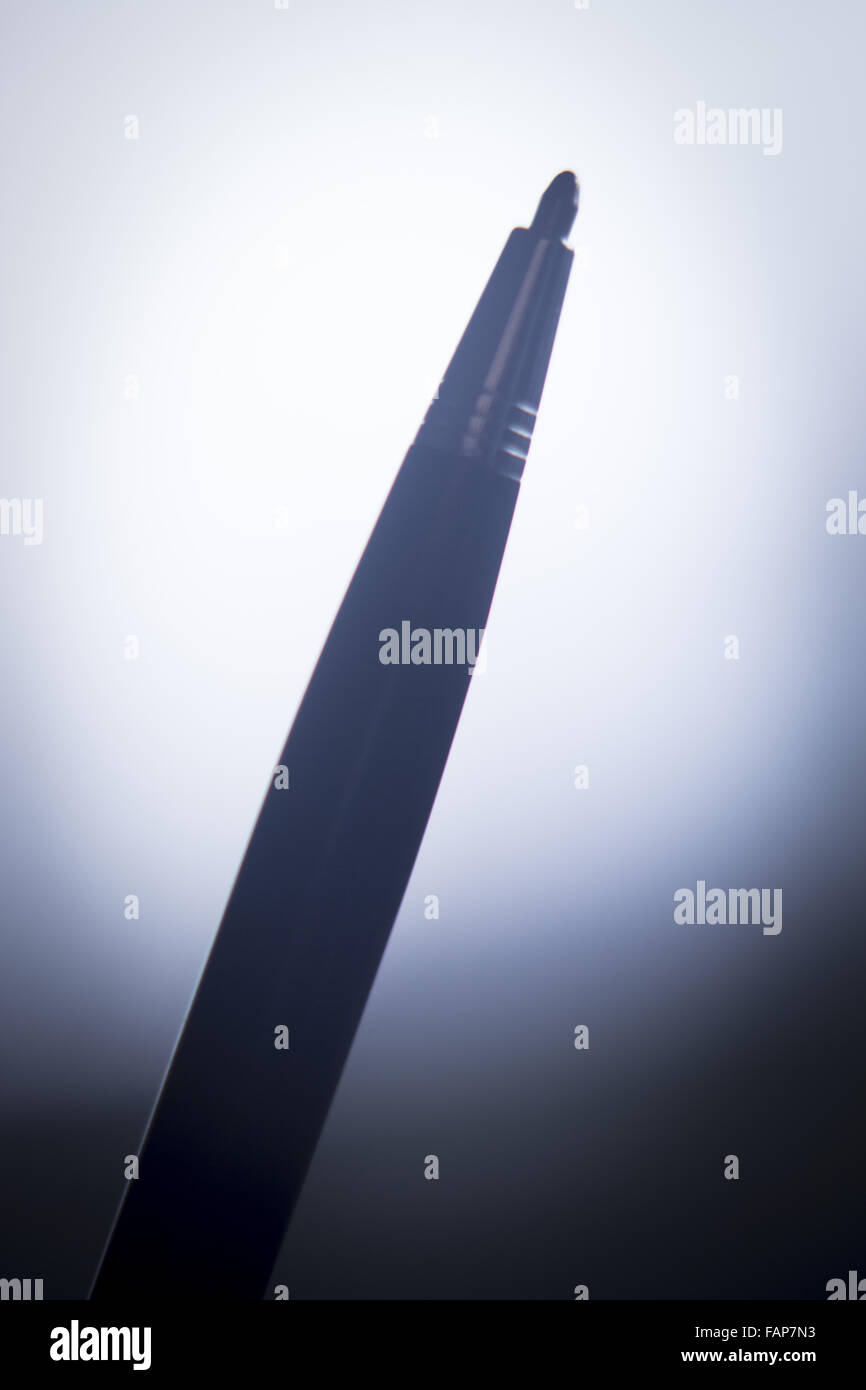 Plastic disposable biro pen isolated studio shot photo Stock Photo - Alamy