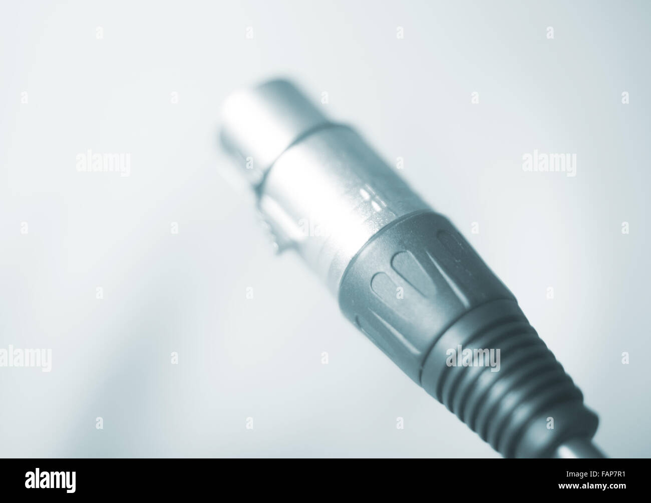 XLR professional sound audio cable socket plug photo Stock Photo - Alamy