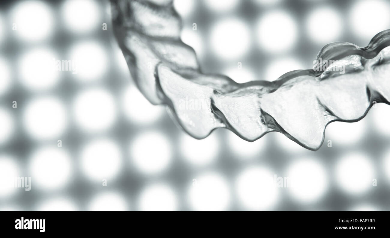 Invisible dental aligners modern tooth brackets transparent teeth ...