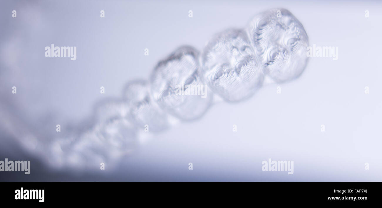 Invisible dental aligners modern tooth brackets transparent teeth ...