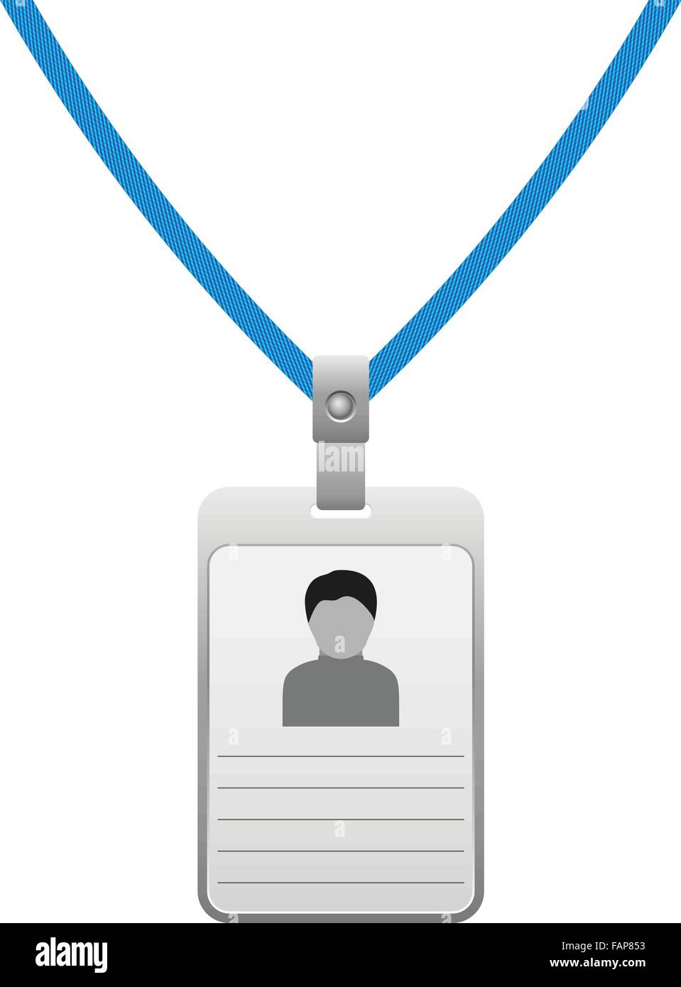 Name badge on a white background. Vector illustration Stock Vector ...
