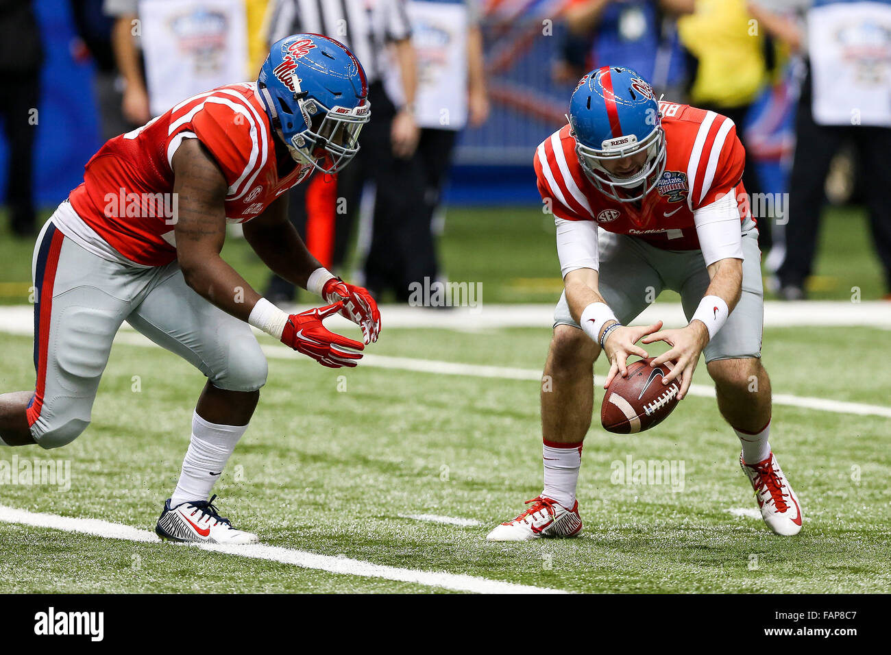 January 01, 2016 - Ole Miss Rebels quarterback Ryan Buchanan (9 ...