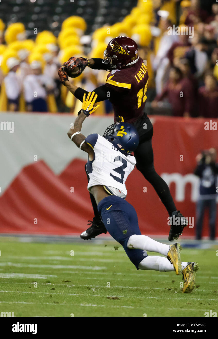 Phoenix, AZ, USA. 2nd Jan, 2016. Arizona State Sun Devils WR Devin ...