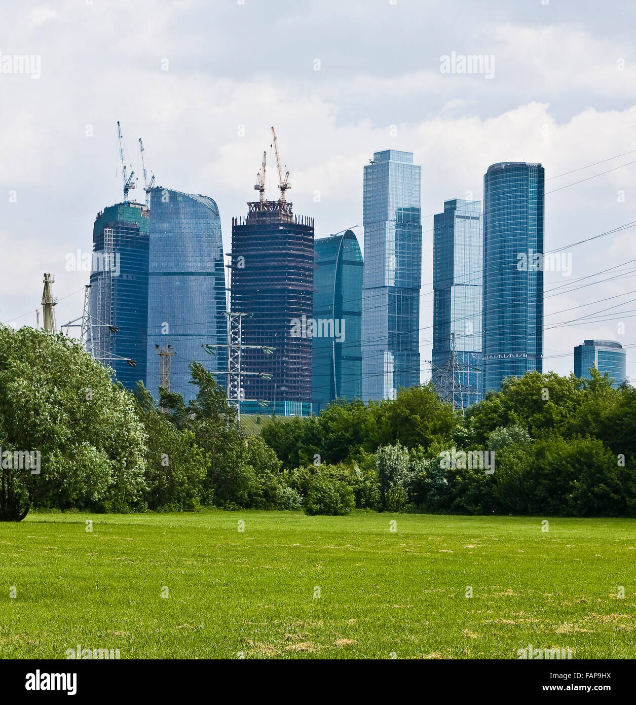 Moscow, modern buildings in business centre Moscow-city Stock Photo - Alamy