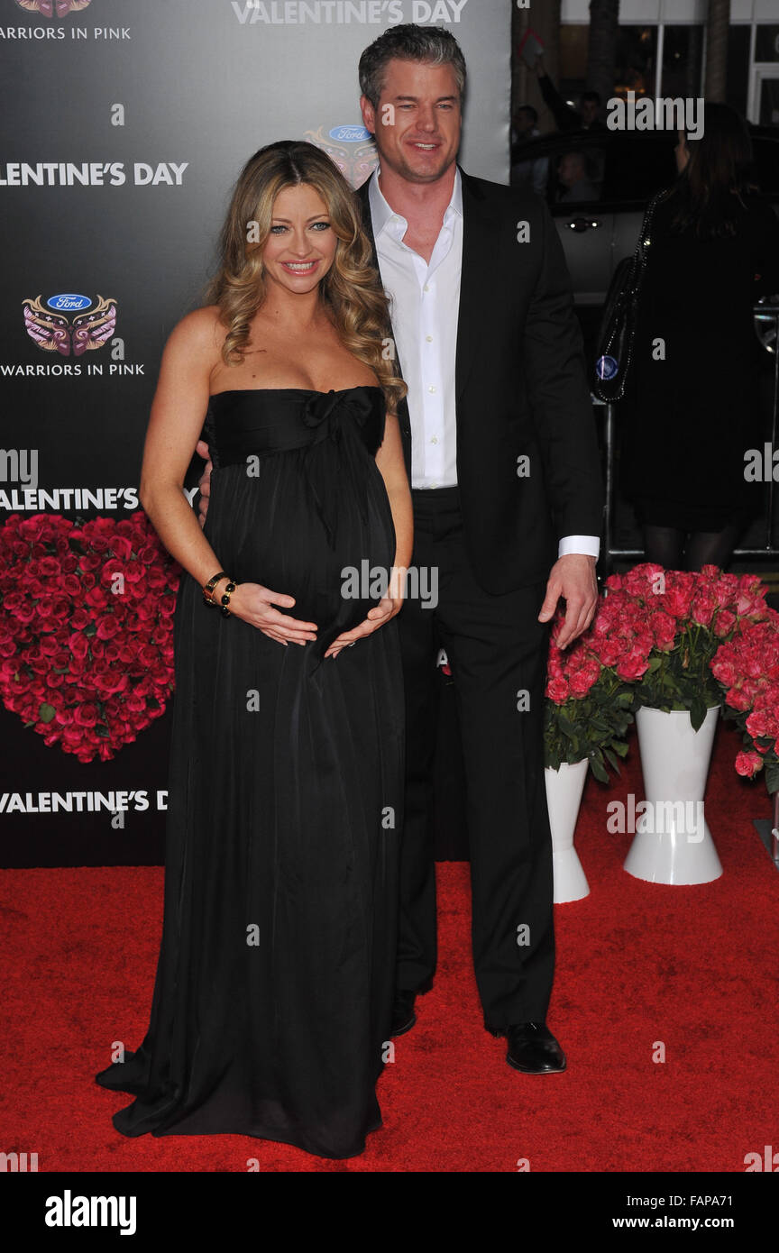 Los Angeles Ca February 8 2010 Eric Dane And Wife Rebecca Gayheart