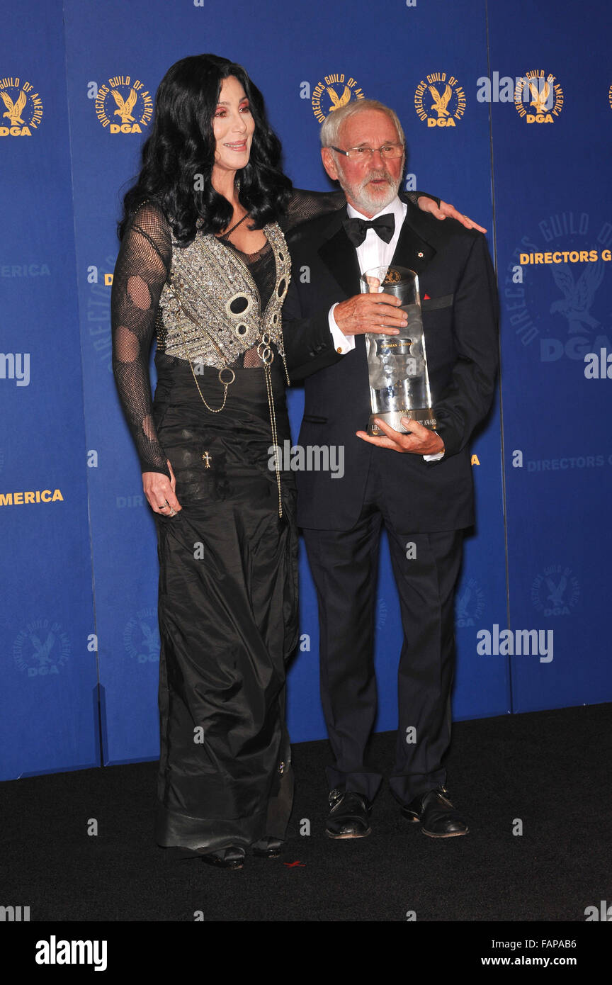 LOS ANGELES, CA - JANUARY 30, 2010: Cher & Norman Jewison at the 62nd ...