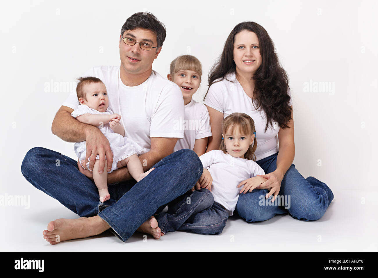 A happy family Stock Photo - Alamy
