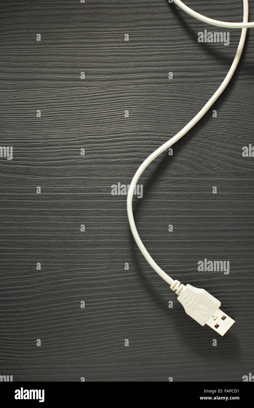 Pc computer cord plug white usb hi-res stock photography and images - Alamy